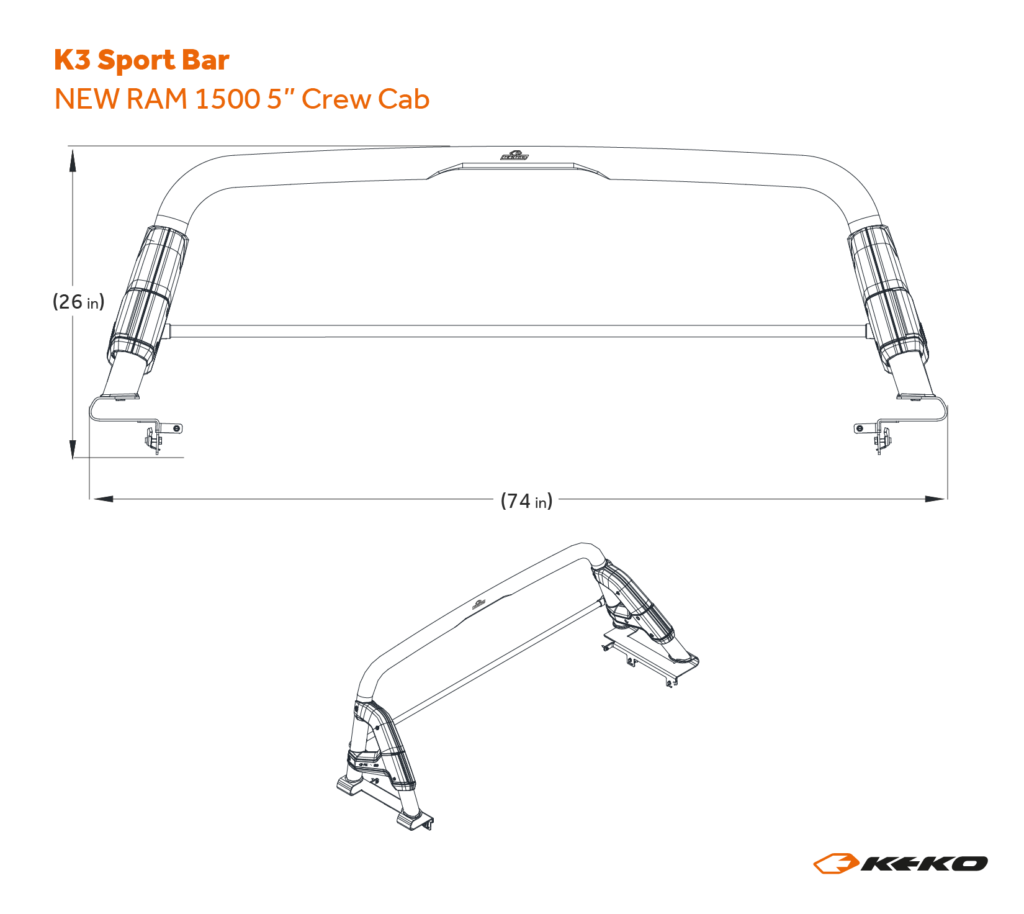 Sport Bar RAM 1500 19-25 - Keko Automotive
